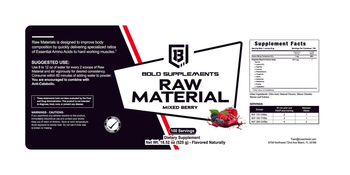 Raw Material – Bold Supplements